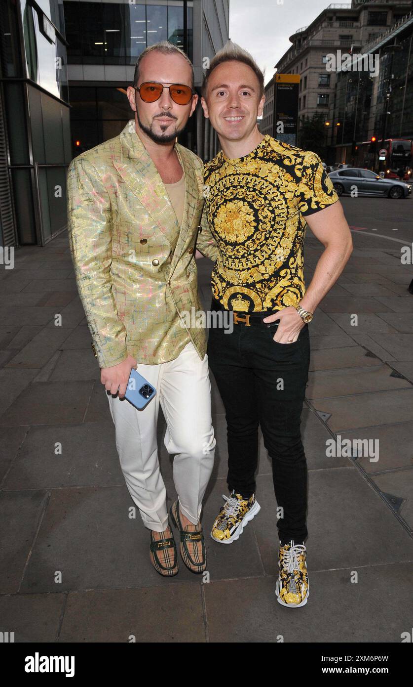 Cosmin Cernica and John Galea at the Garnier Pride & LGBTQIA+ party ...