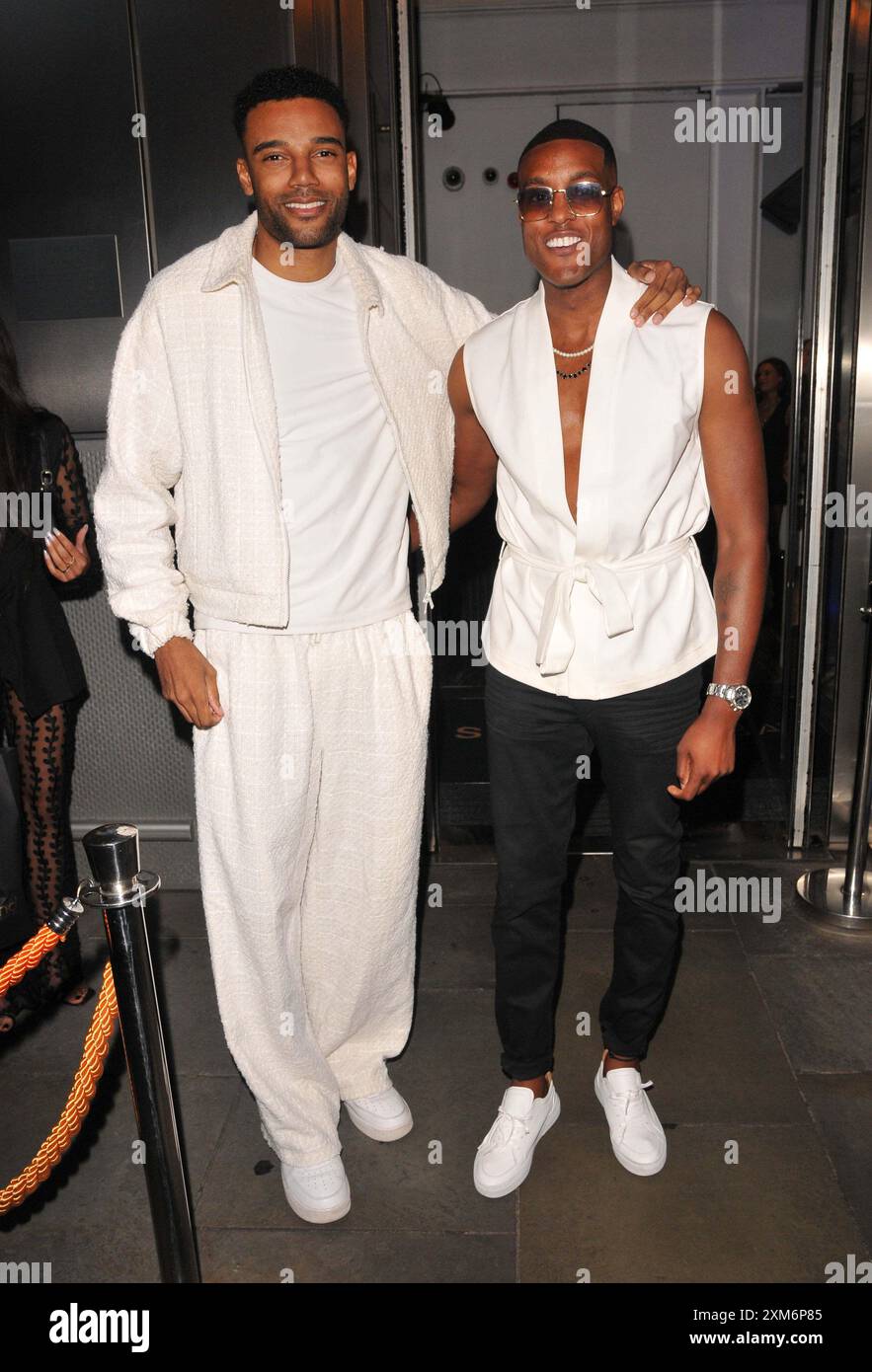 Tyler Cruickshank and Stefan-Pierre Tomlin at the Garnier Pride ...