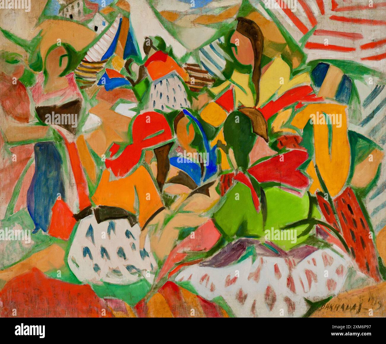 Rafael Barradas - Gypsies - 1919 Stock Photo - Alamy