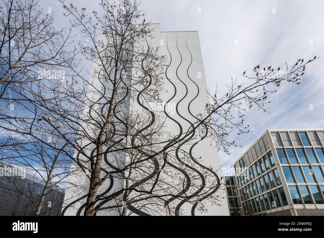 Modern architecture, office building, Novartis Campus, Basel, Canton of ...