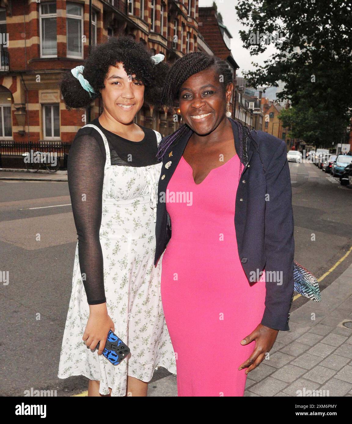 Dr Maggie Aderin-Pocock and her daughter Lauren Pocock at the ...