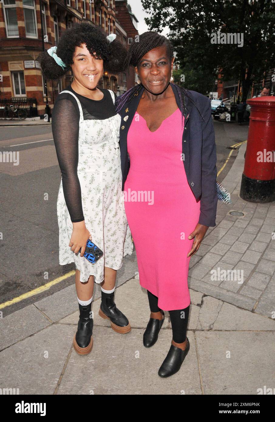 Dr Maggie Aderin-Pocock and her daughter Lauren Pocock at the ...