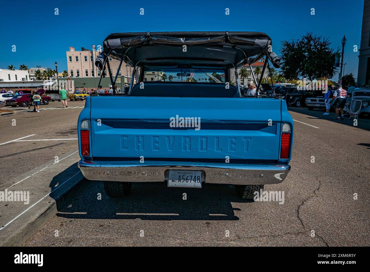 Gulfport, MS - October 01, 2023: High perspective rear view of a 1972 ...
