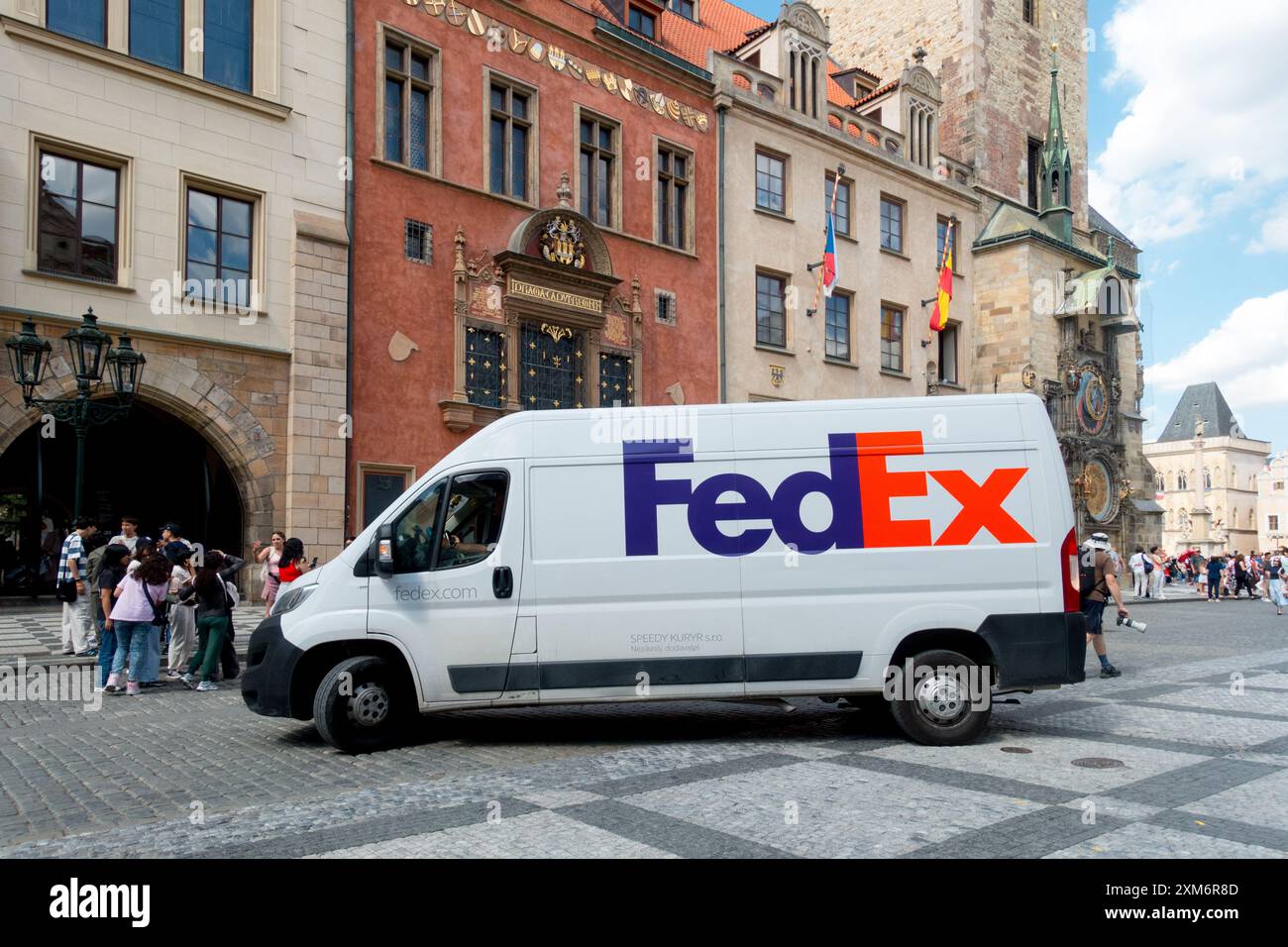 FedEx Van, Global Business Delivery Service Prague Czech Republic ...