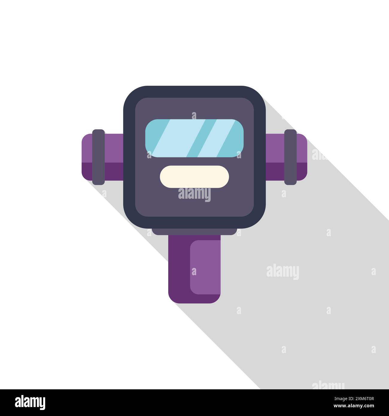 Water meter measuring water consumption with display showing usage data ...