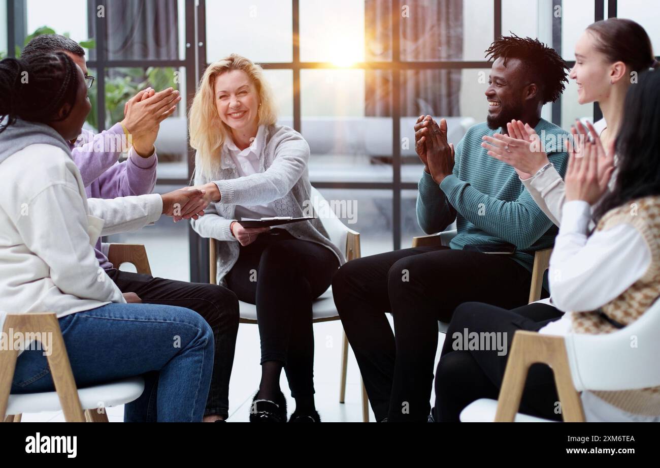 business people attending a seminar in board room Stock Photo - Alamy