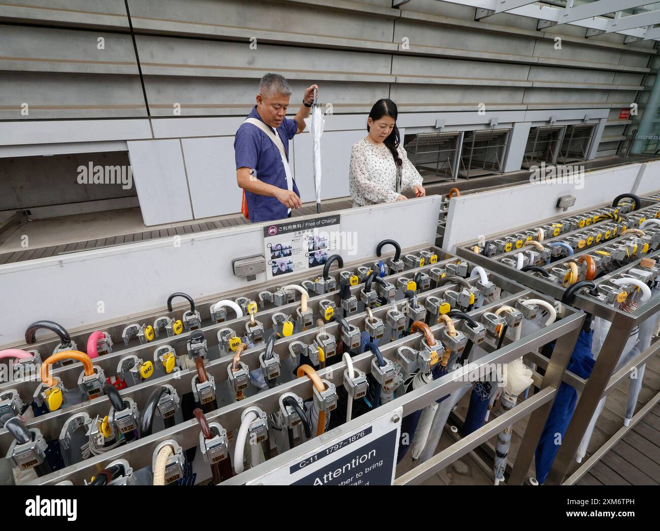 Umbrella lockers hi-res stock photography and images - Alamy
