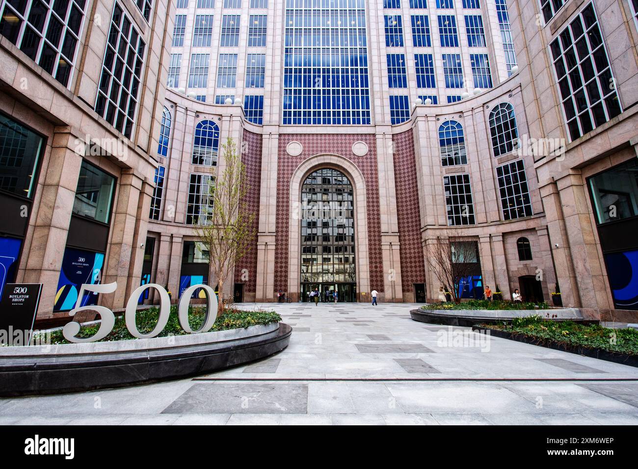Boston, Massachusetts, USA - April 16, 2024: 500 Boylston Street is a 1 ...