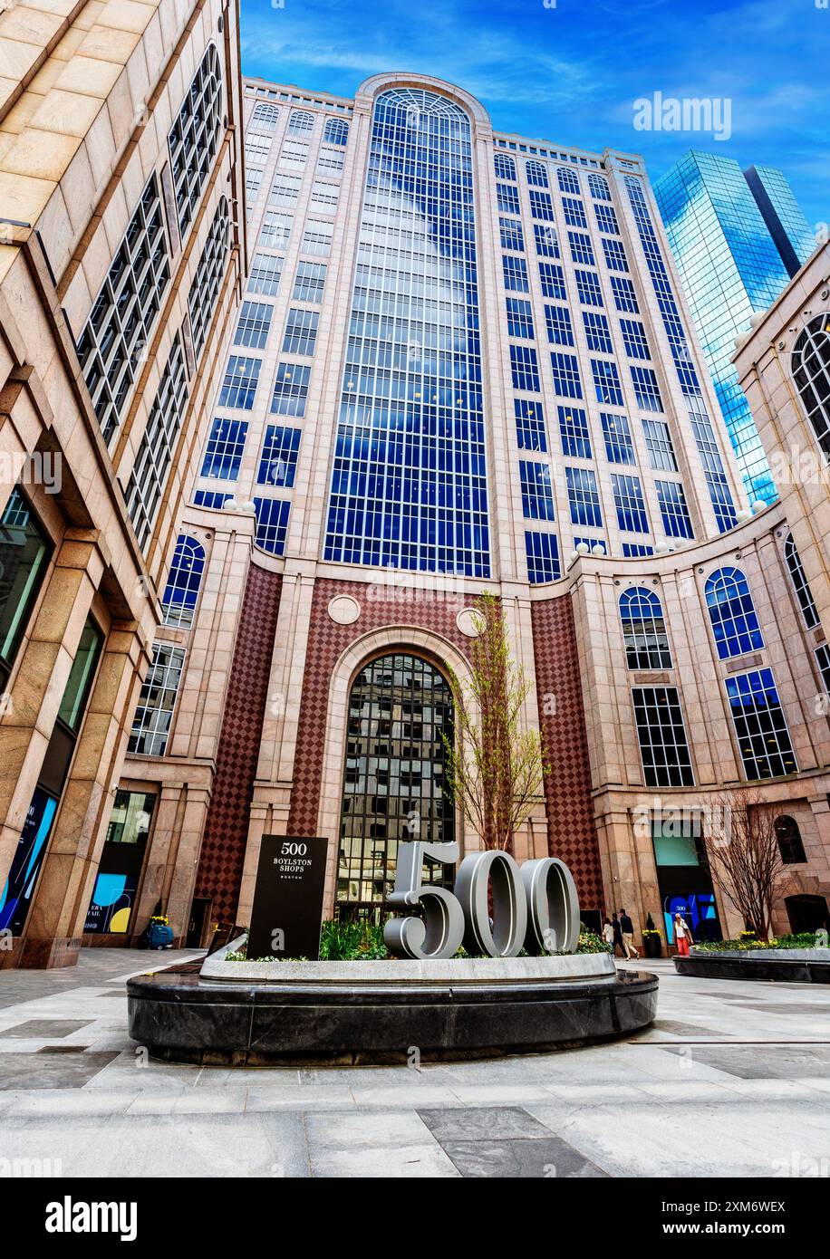 Boston, Massachusetts, USA - April 16, 2024: 500 Boylston Street is a 1 ...