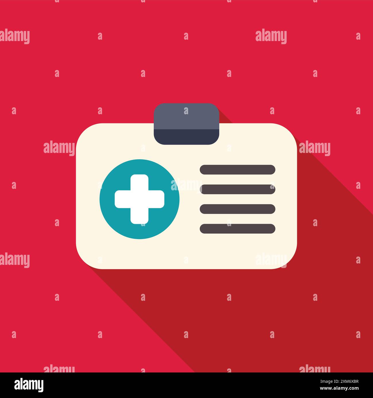 Medical badge representing health insurance, medical costs, and access ...