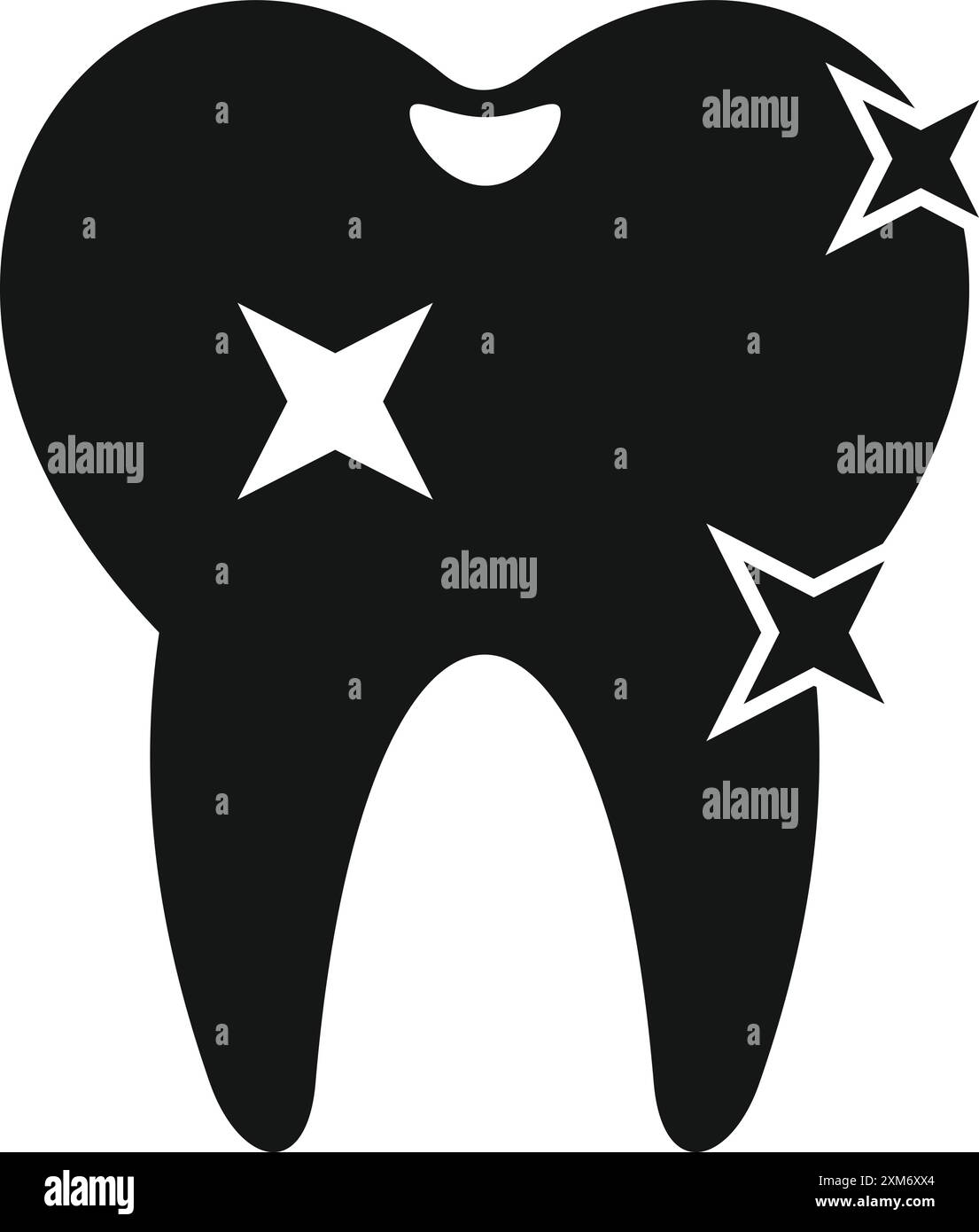 Shining tooth logo Stock Vector Images - Alamy