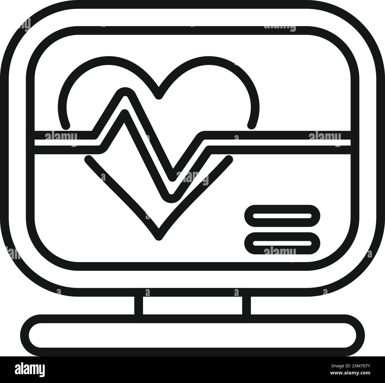 Outline drawing monitor displaying medical hi-res stock photography and ...