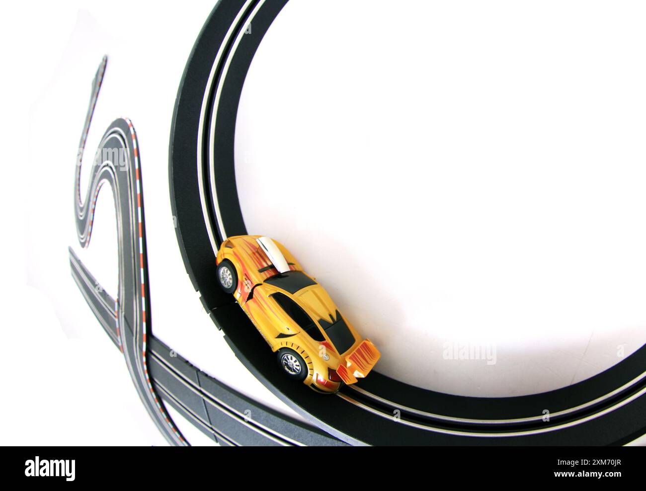 toy car racing track isolated on the white background Stock Photo - Alamy