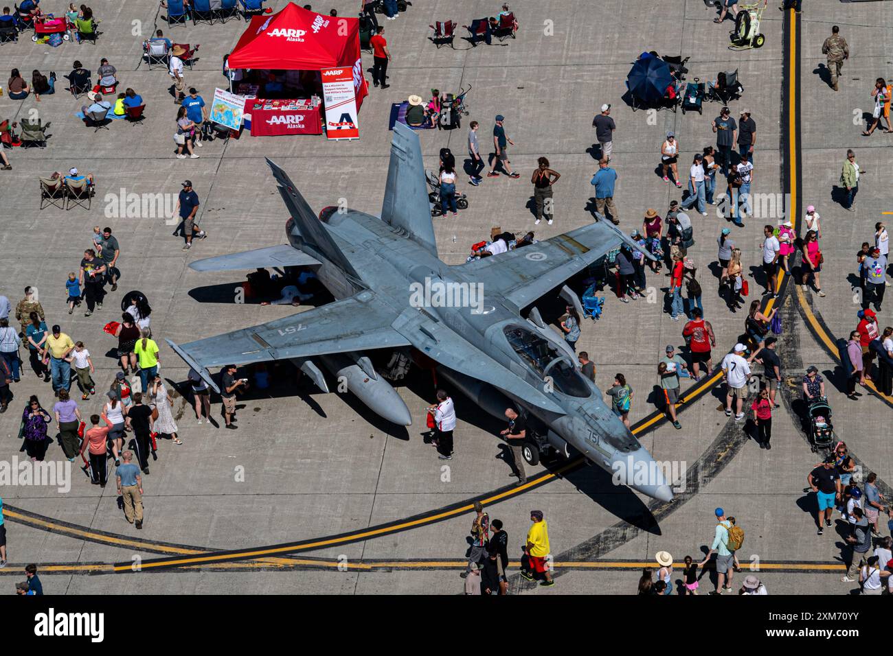 Arctic Thunder Open House attendees tour a Royal Canadian Air Force CF ...