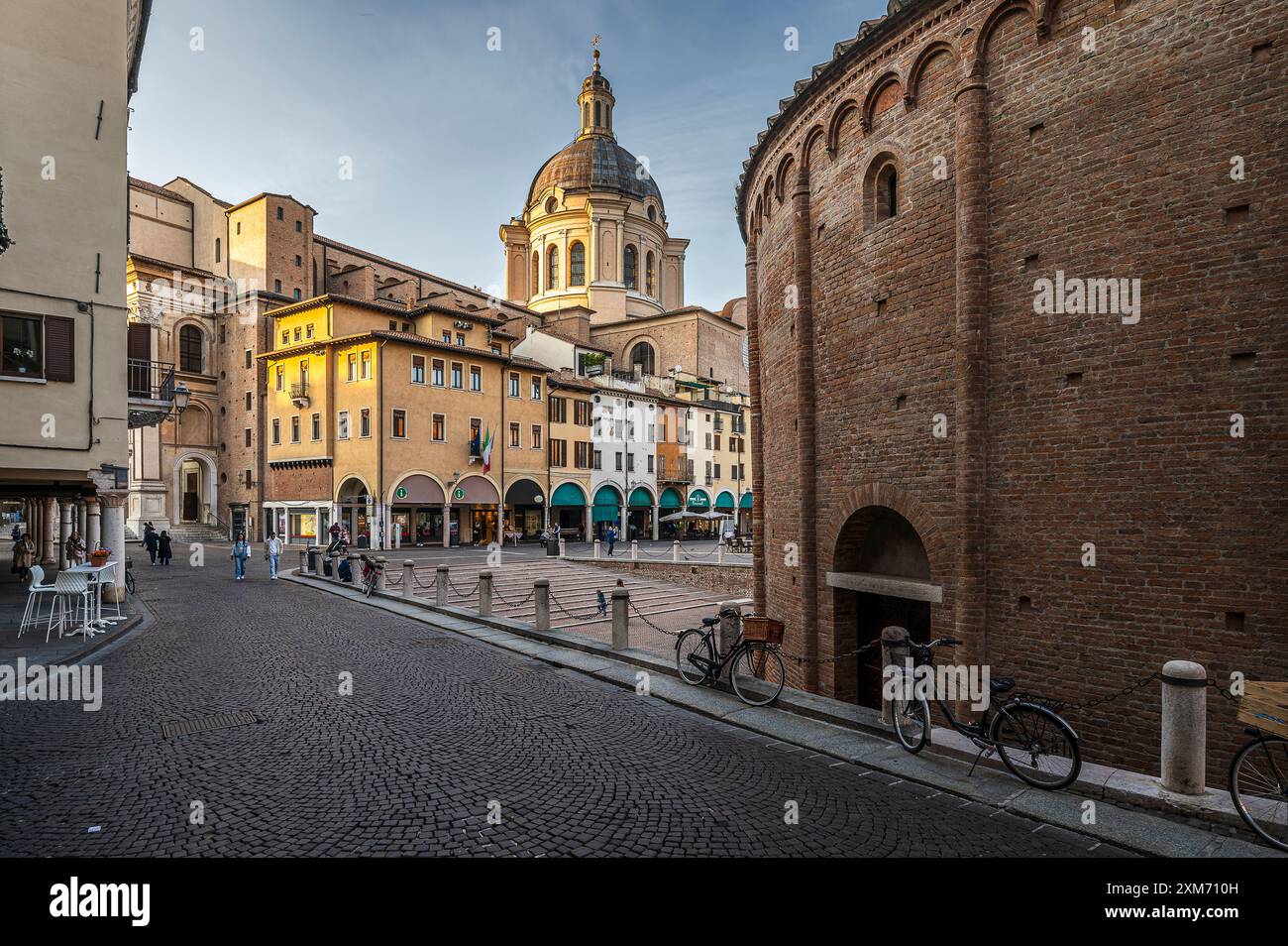 Rotonda di San Lorenzo Church on Piazza delle Erbe, Mantua City, Mantua ...