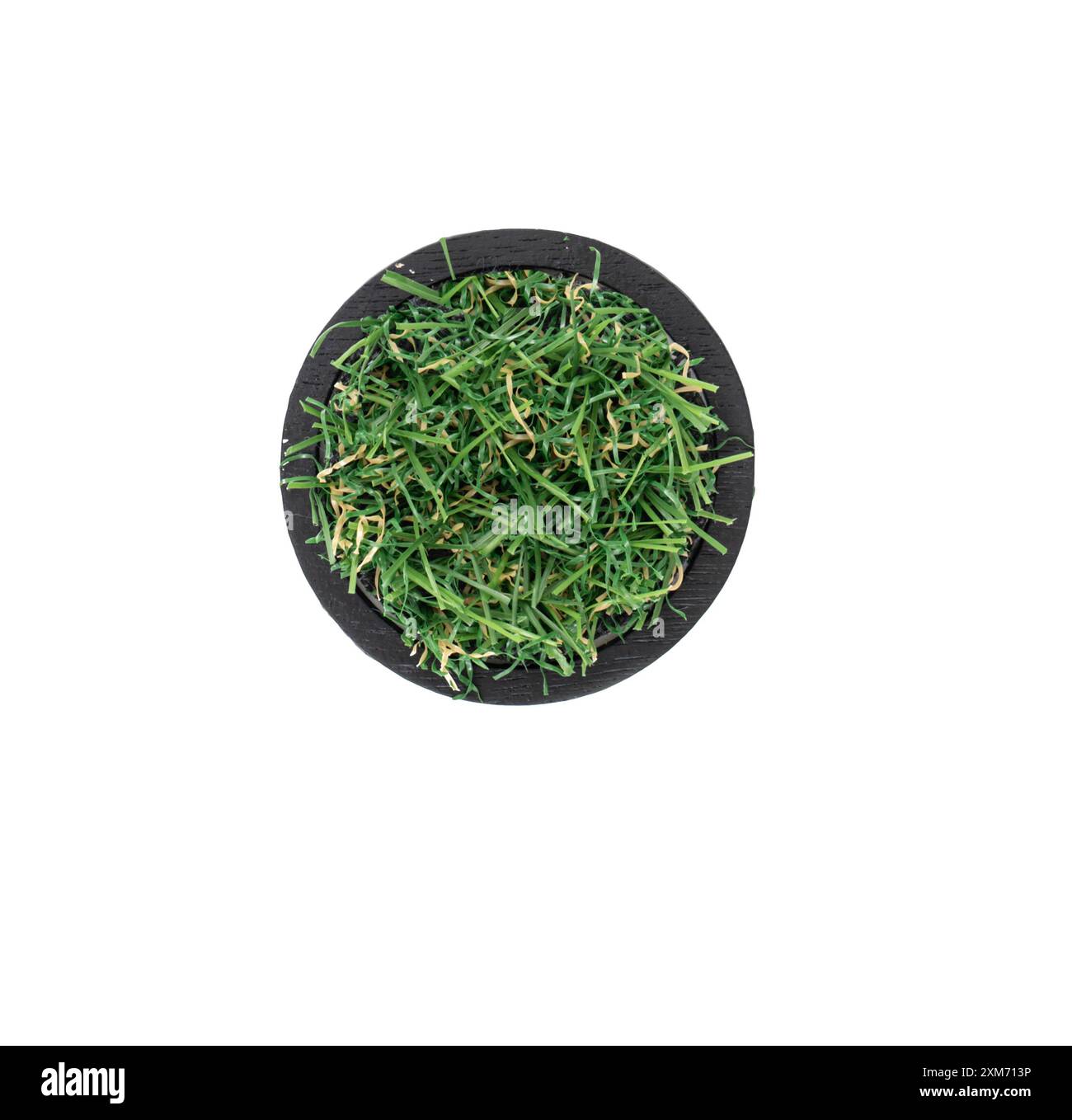 Dot made with natural green grass isolated Stock Photo - Alamy