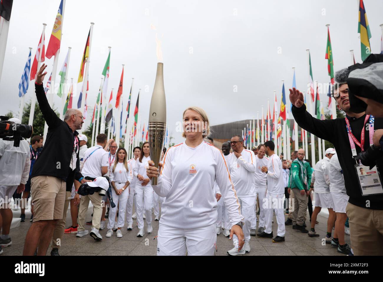 Paris, France. 26th July, 2024. Chair of the International Olympic ...