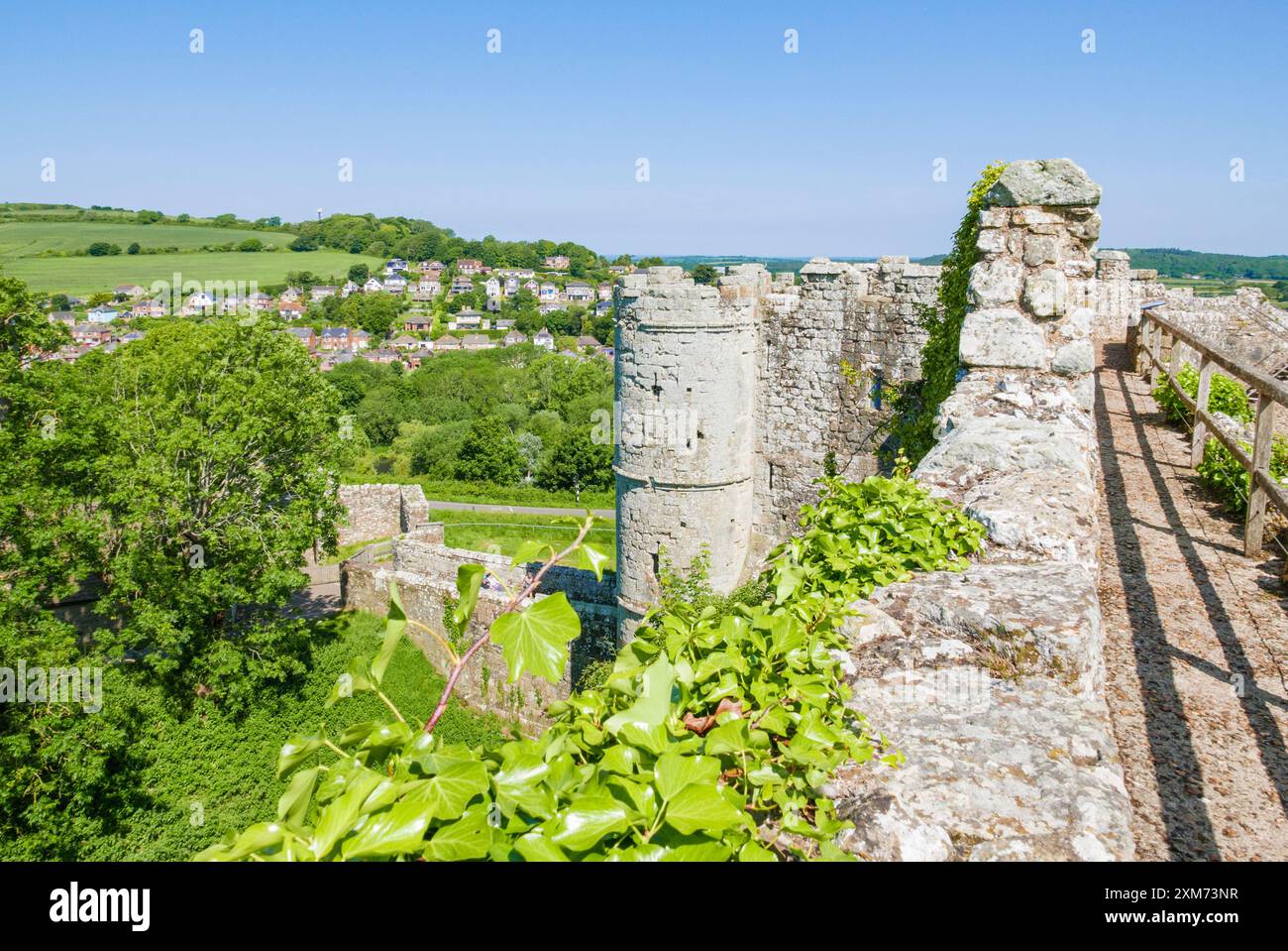 Carisbrooke Castle Isle of Wight - View of Carisbrooke Village from the ...