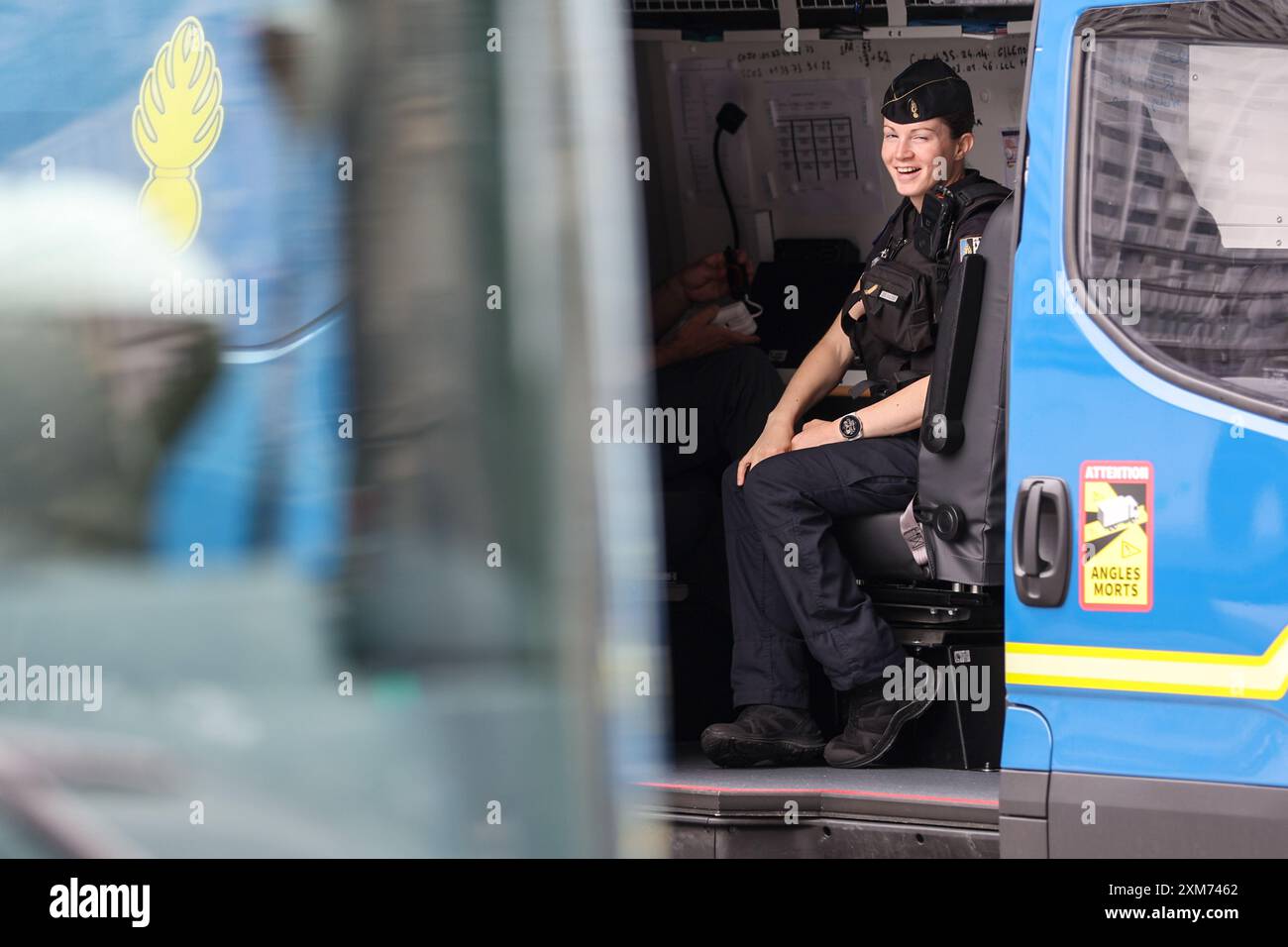 Pariz, Francuska. 26th July, 2024. Police and the military are on the ...