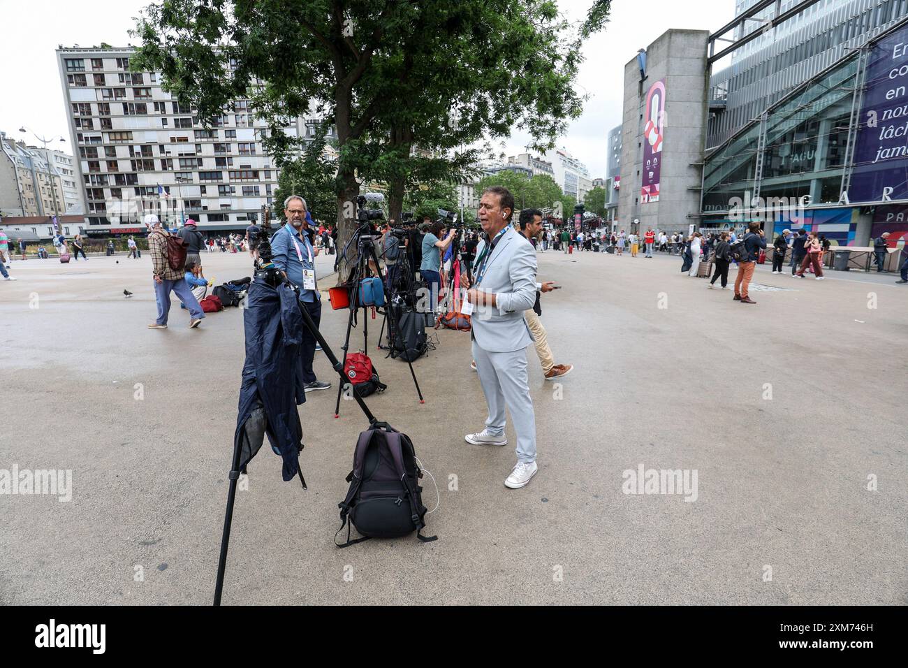 Pariz, Francuska. 26th July, 2024. Rail traffic was disruptet after ...