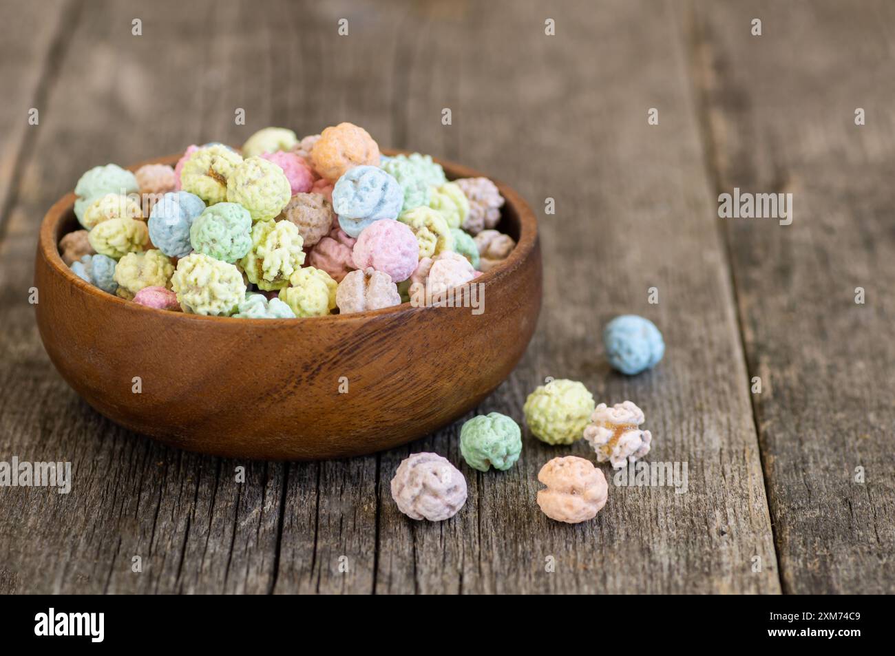 Colorful sugar coated roasted chickpeas, turkish traditional nuts ...