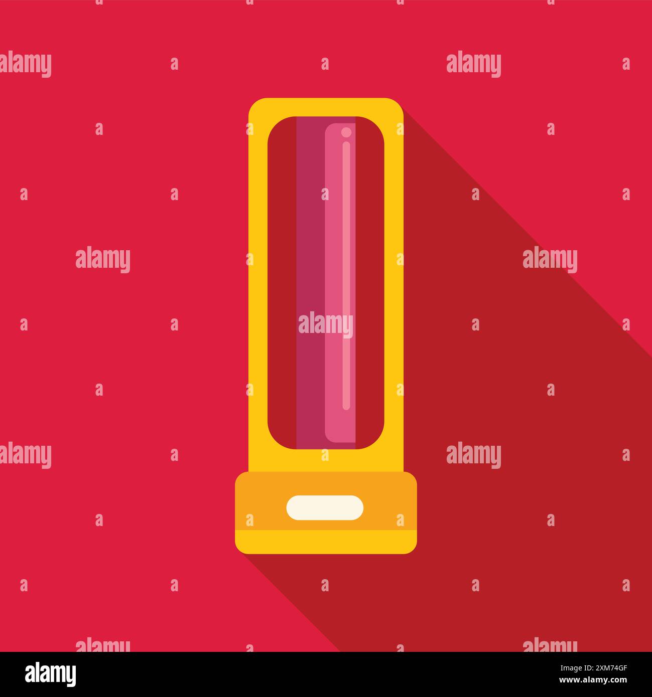 Illustration Of A Uv Sterilizer Lamp Radiating Ultraviolet Light