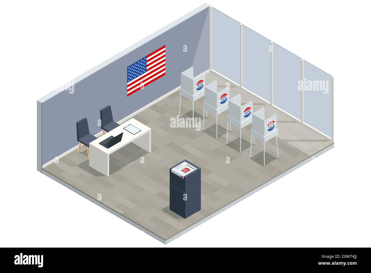 2024 United States of America Presidential Election banner. Empty ...