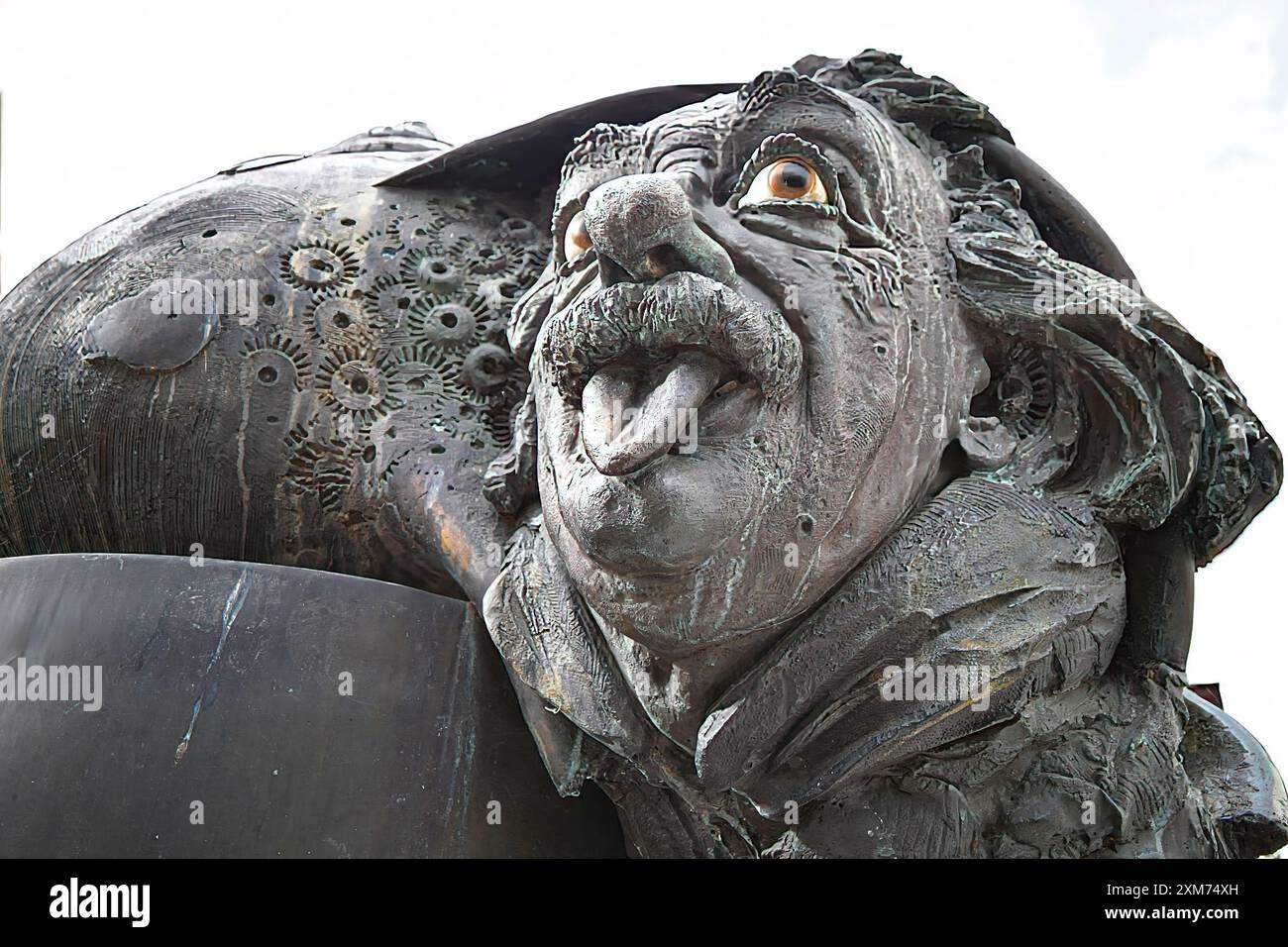 Einstein fountain at the birthplace of Albert Einstein, bronze by ...