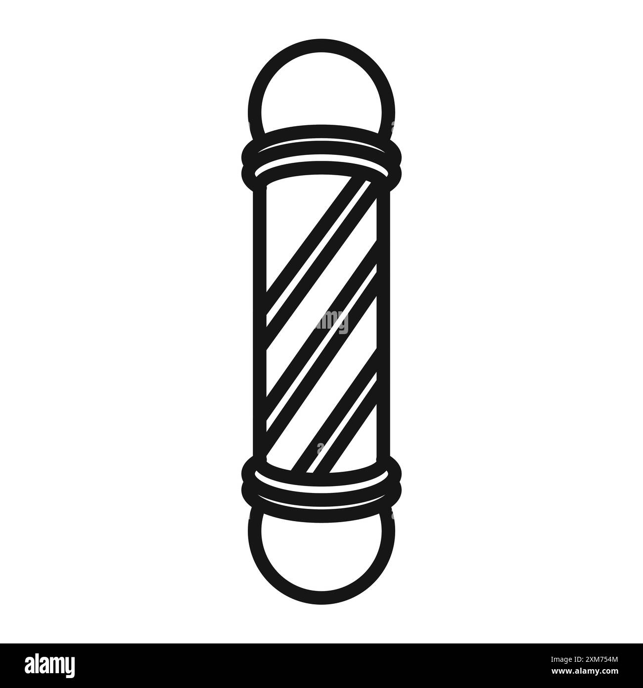 White striped pole Black and White Stock Photos & Images - Alamy