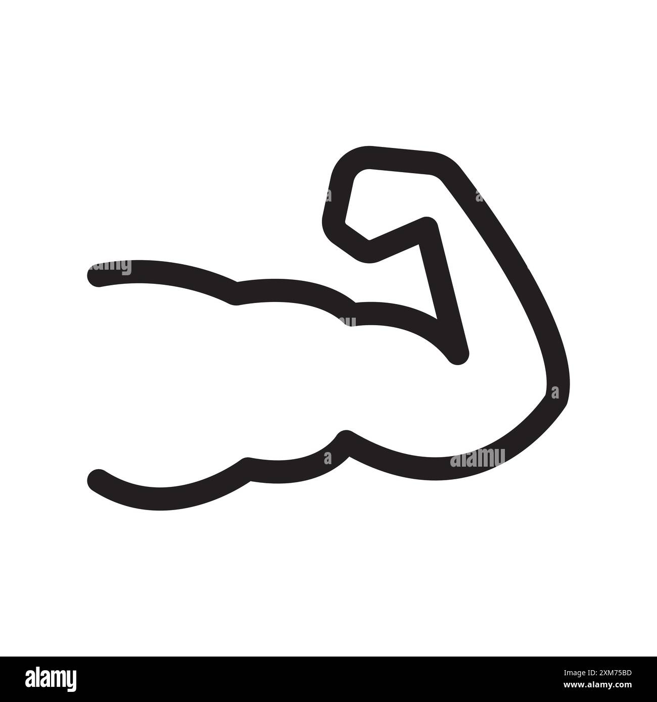 Bicep muscle line icon hi-res stock photography and images - Alamy