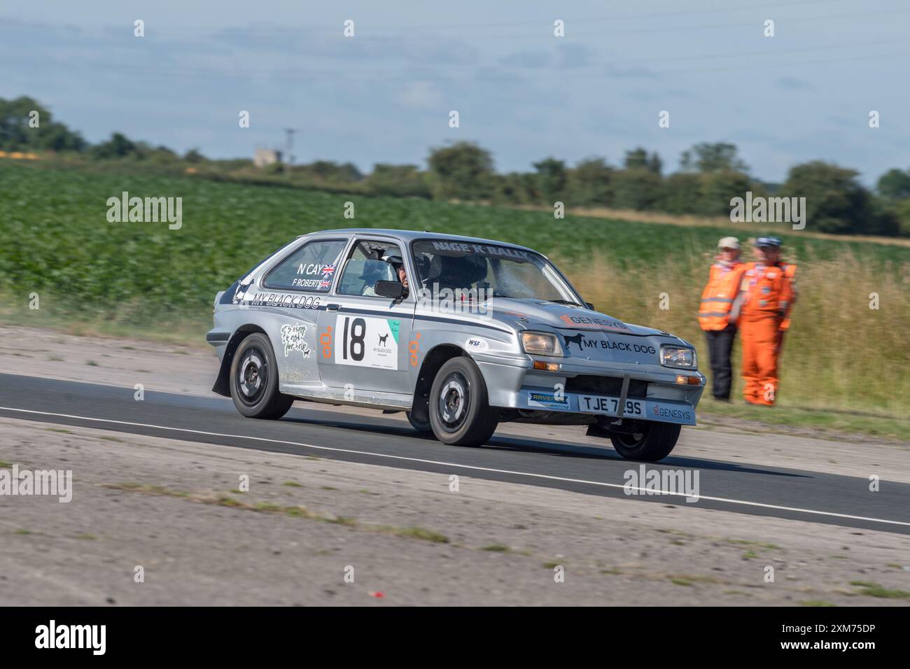 Vauxhall Chevette HRS competing at a track day and time trials at ...