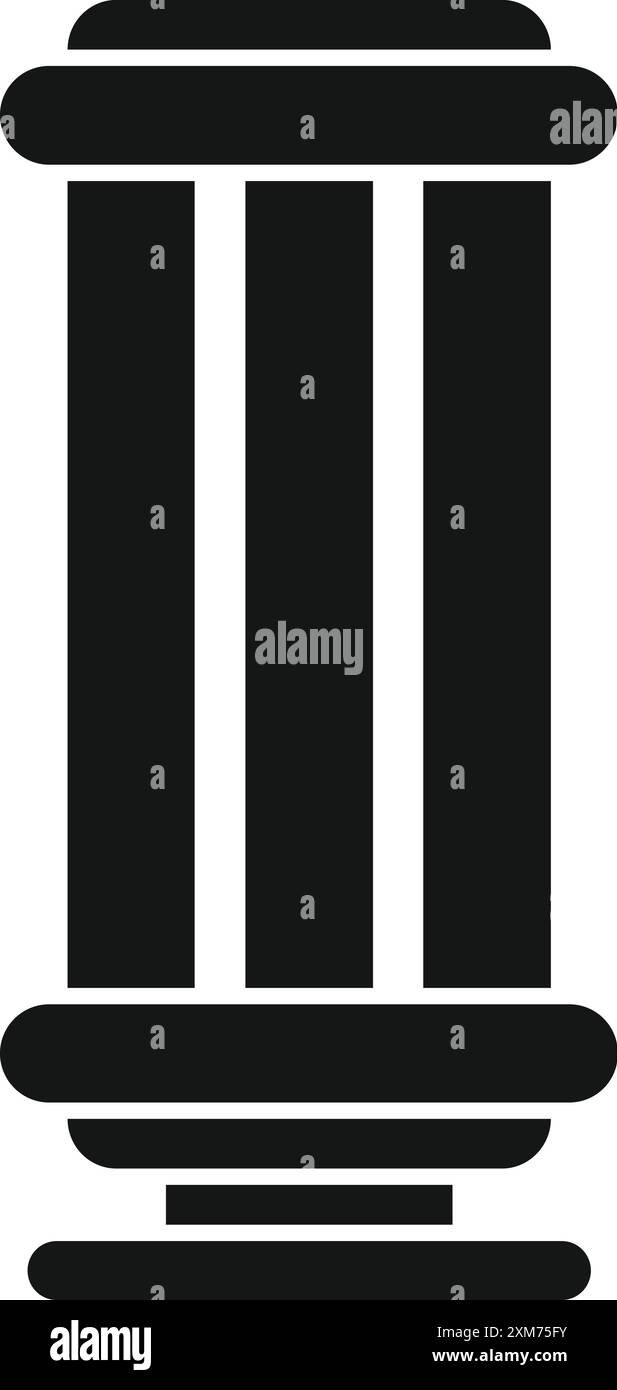 Pillar base fluted column Black and White Stock Photos & Images - Alamy