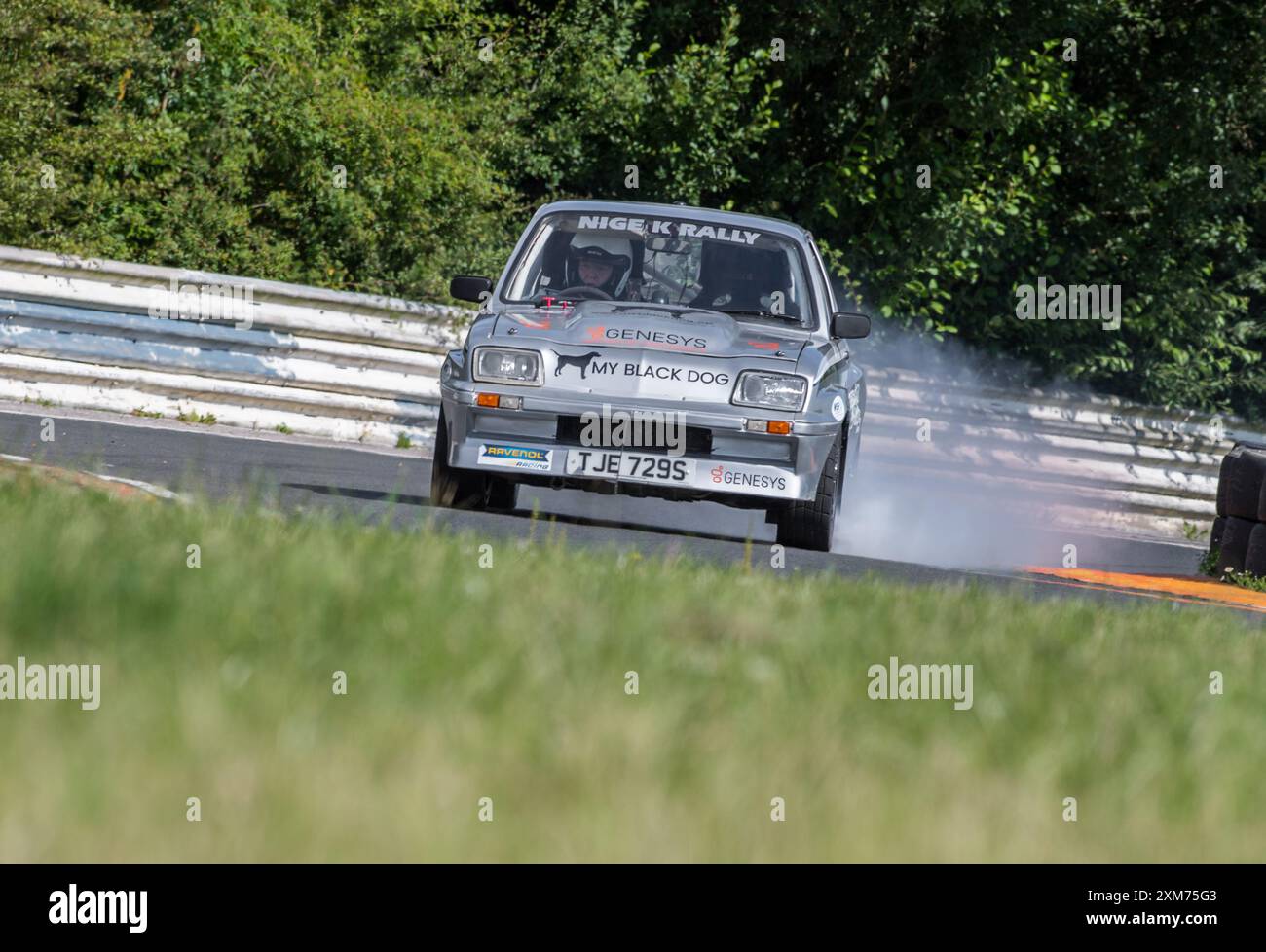 Vauxhall Chevette HRS competing at a track day and time trials at ...