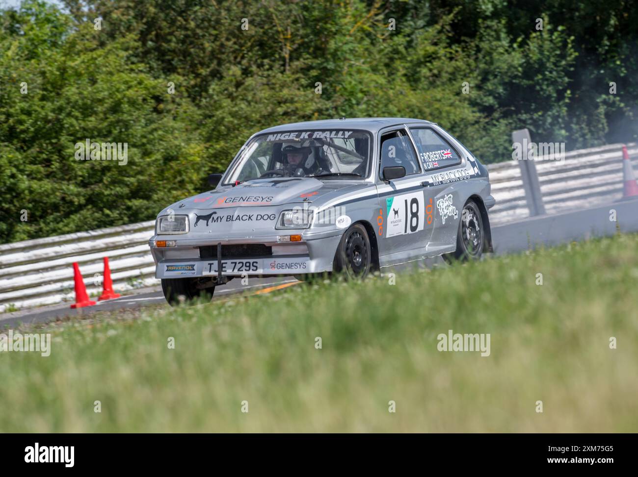 Vauxhall Chevette HRS competing at a track day and time trials at ...