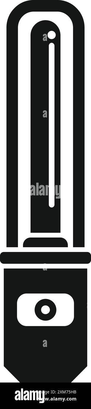 Simple And Modern Black Icon Representing A Uv Sterilizer Ensuring