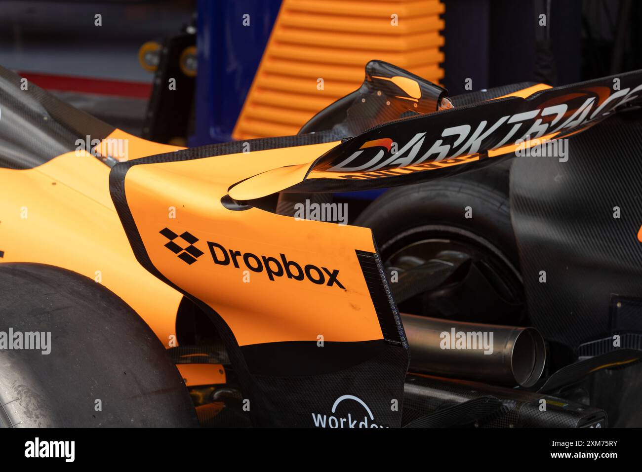 Stavelot, Belgium, 26/07/2024, McLaren F1 Team MCL38, mechanical detail ...