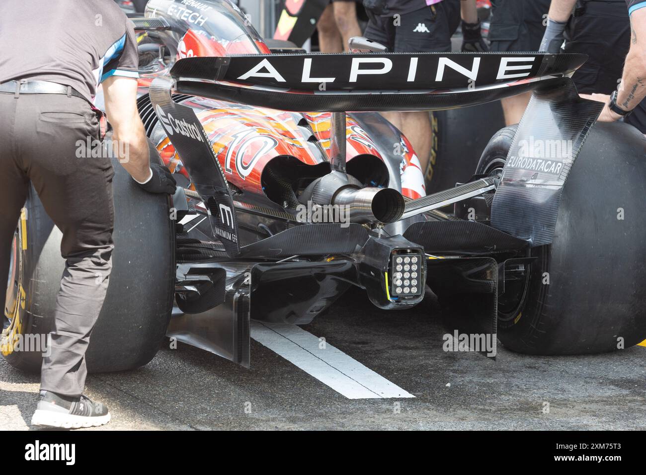 Stavelot, Belgium, 26/07/2024, Alpine F1 Team A524, mechanical detail ...