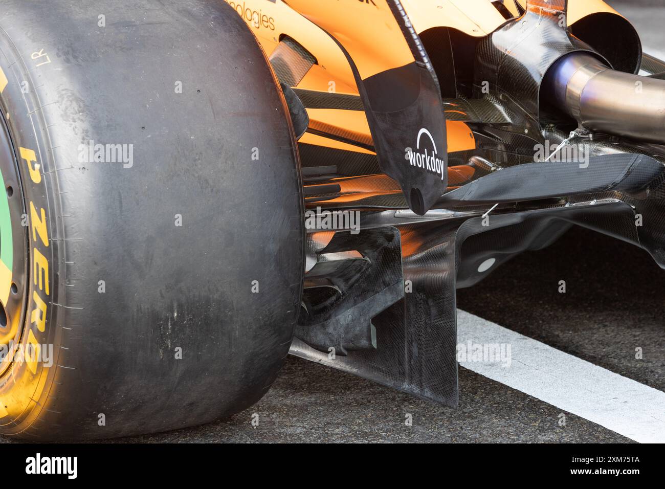 Stavelot, Belgium, 26/07/2024, McLaren F1 Team MCL38, mechanical detail ...