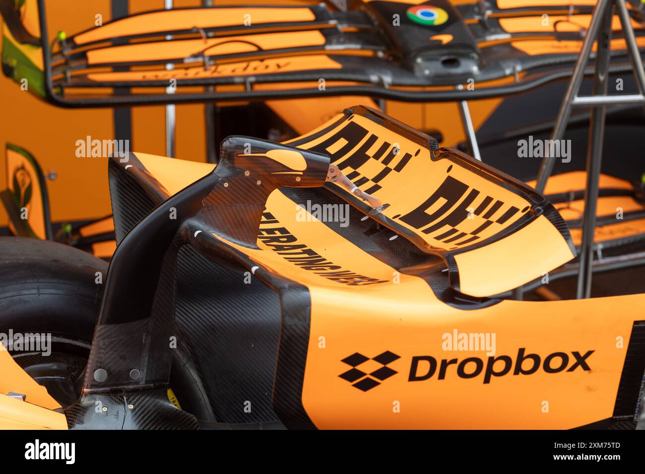 Stavelot, Belgium, 26/07/2024, McLaren F1 Team MCL38, mechanical detail ...