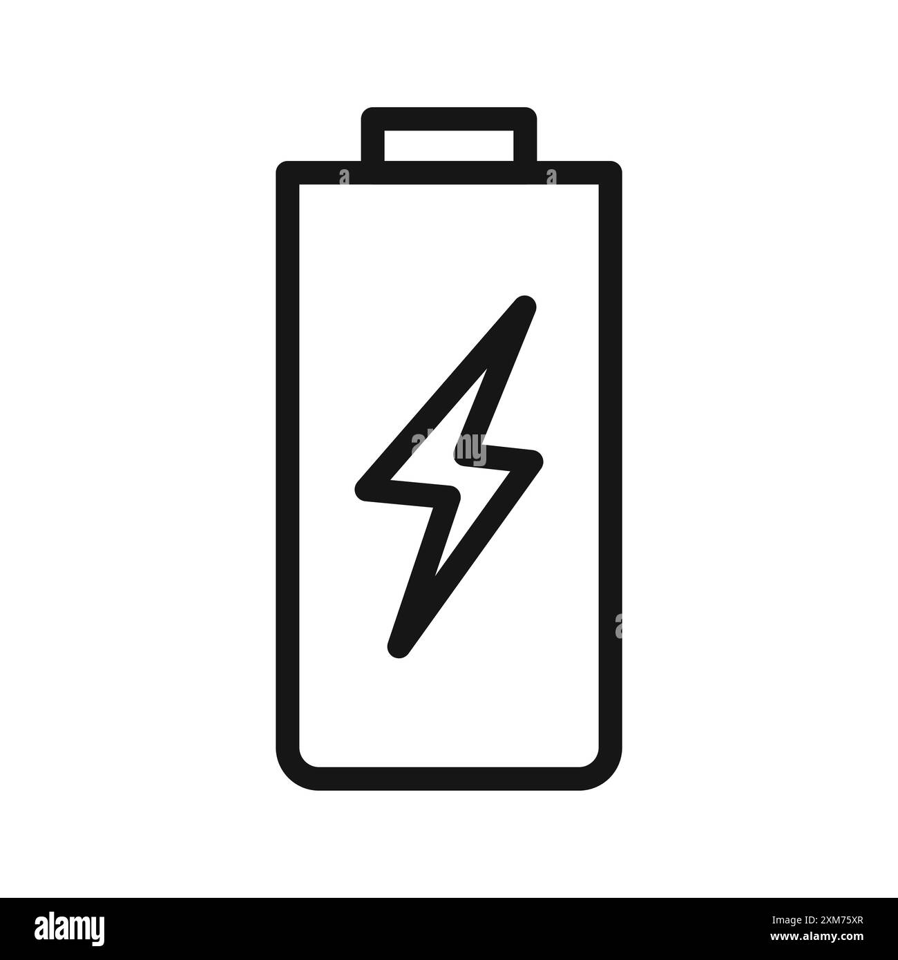battery icon Black line art vector in black and white outline set ...