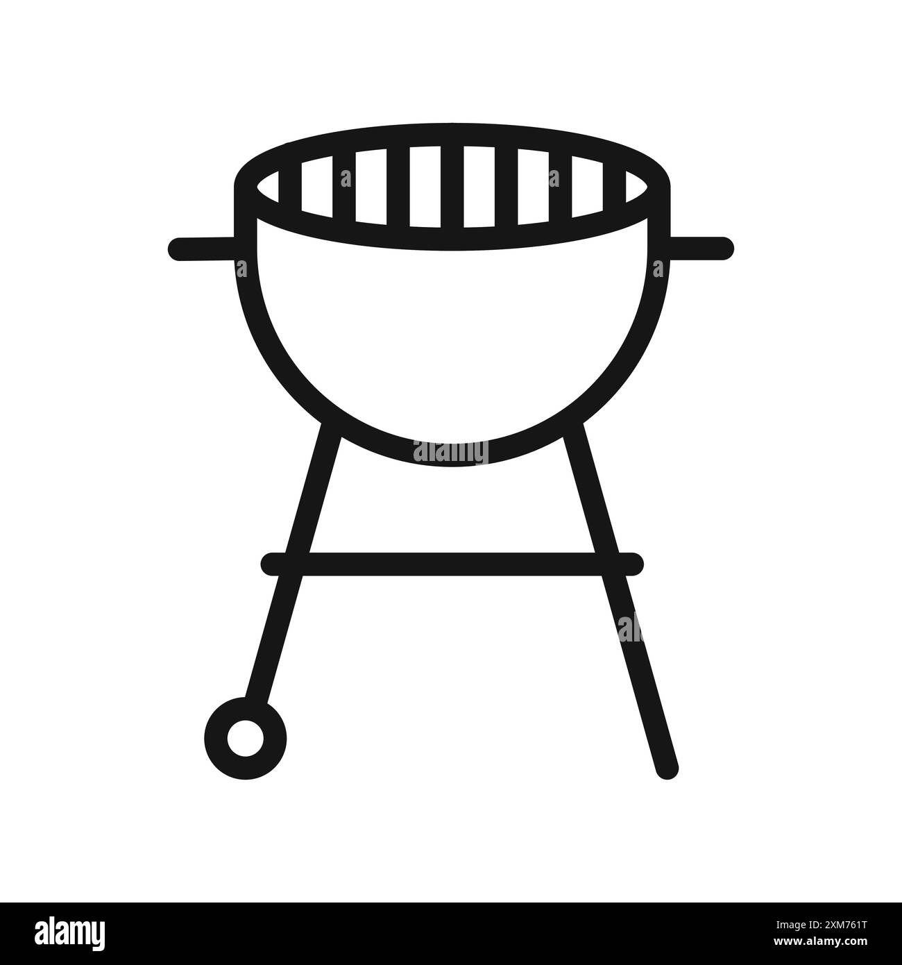 brazier icon Black line art vector in black and white outline set ...