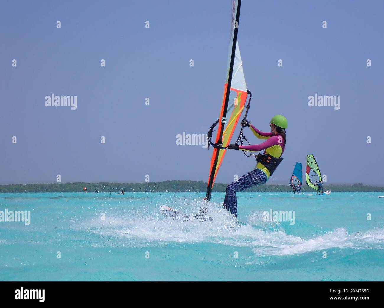 Bonaire island caribbean sea windsurf hi-res stock photography and ...