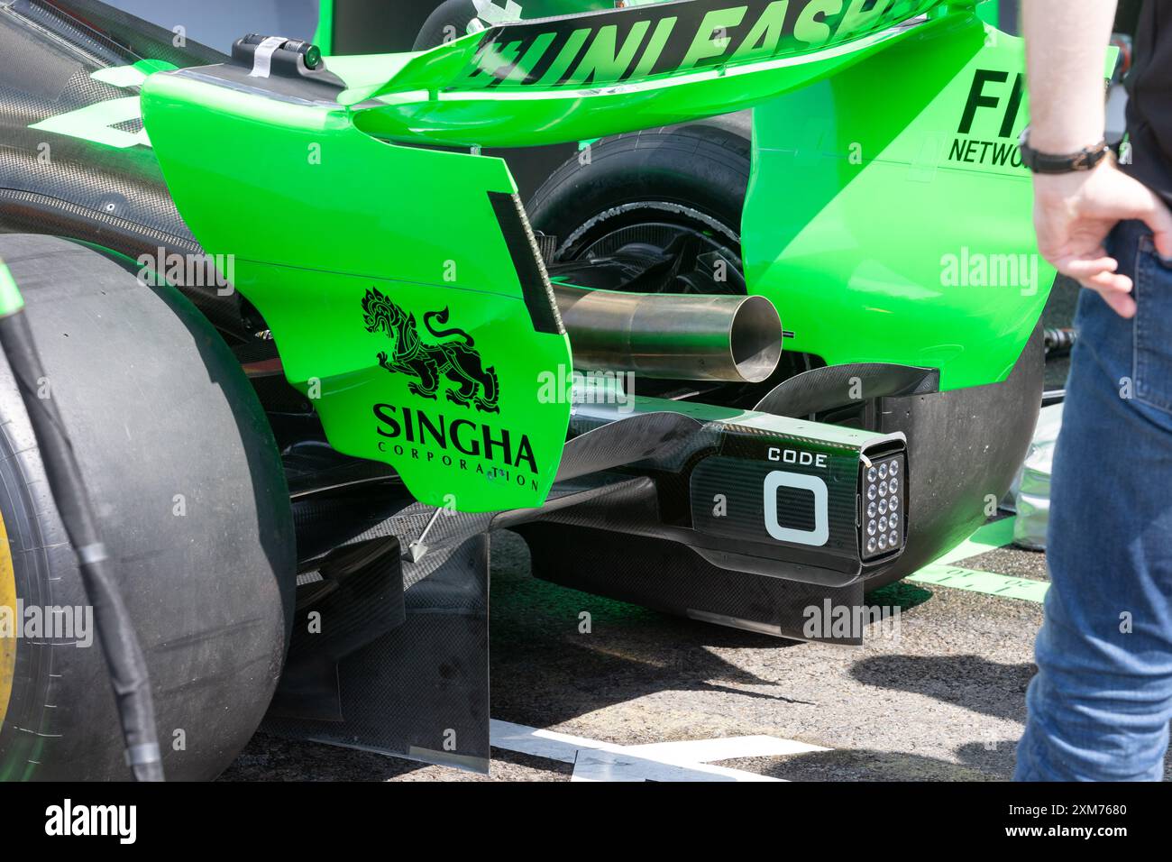 Stavelot, Belgium, 26/07/2024, Stake F1 Team Kick Sauber C44, mechanical detail rear diffuser ...