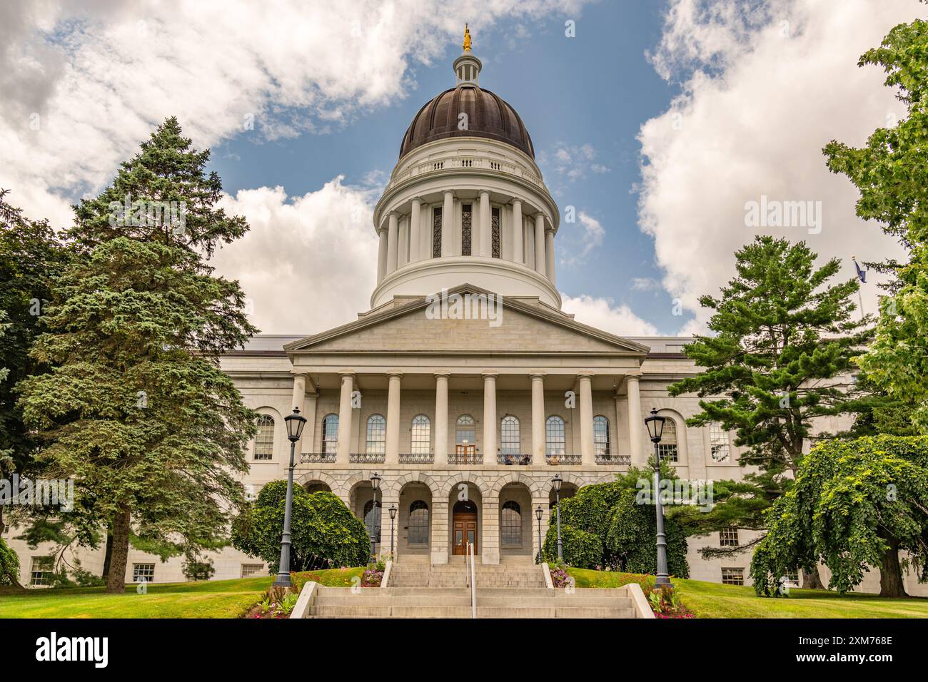 State Capitol Building in Augusta, Maine Stock Photo - Alamy