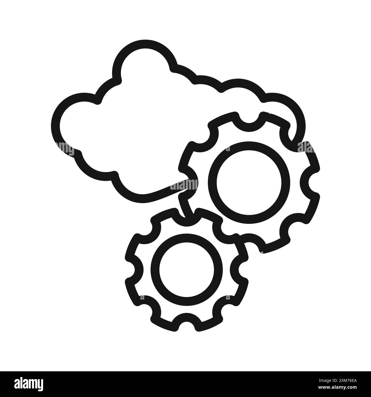 Edge computing vector pictogram Black and White Stock Photos & Images ...
