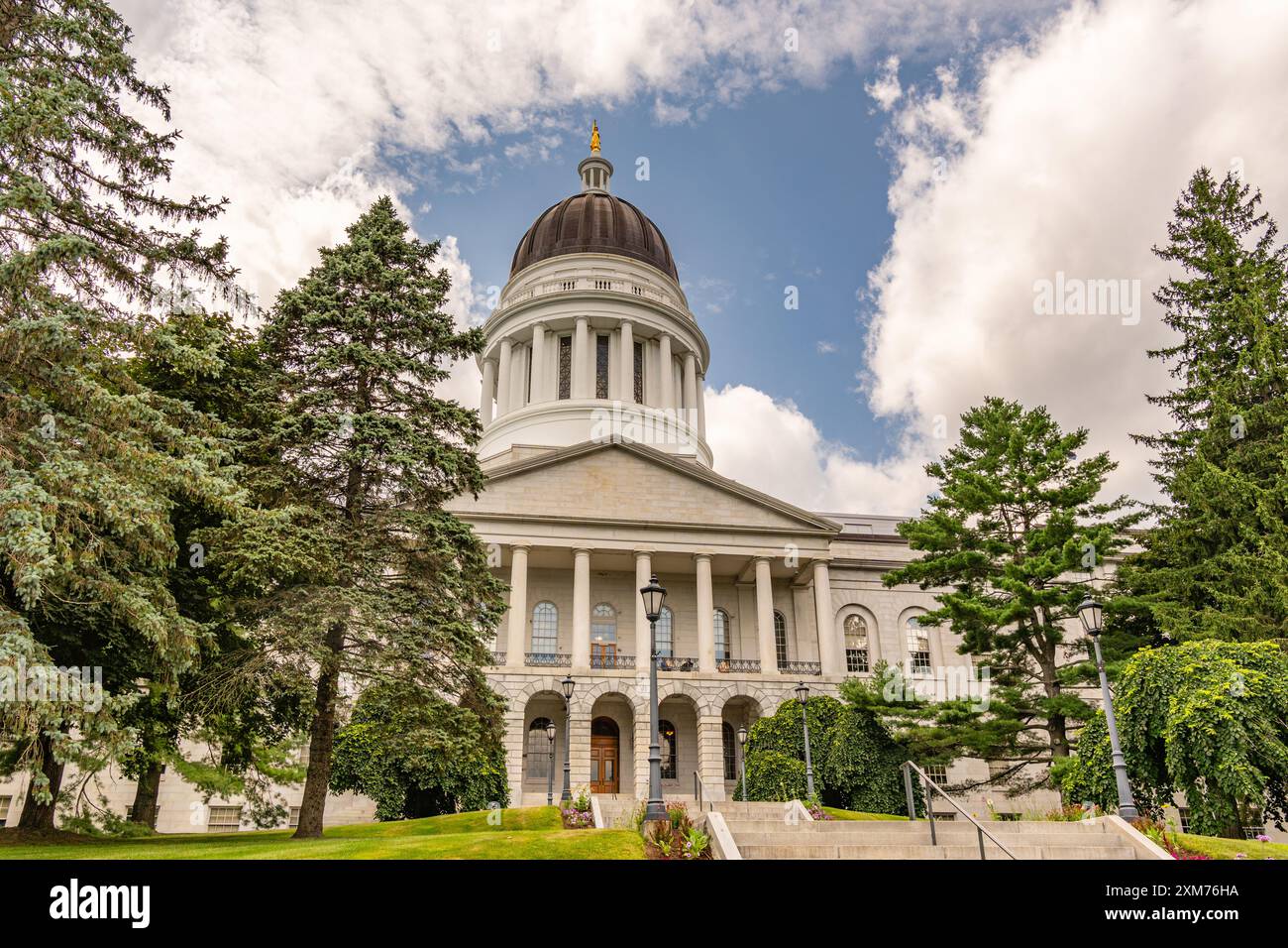 State Capitol Building in Augusta, Maine Stock Photo - Alamy