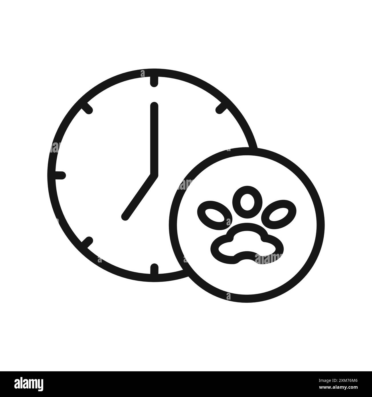 Dog competition icon Black line art vector in black and white outline ...