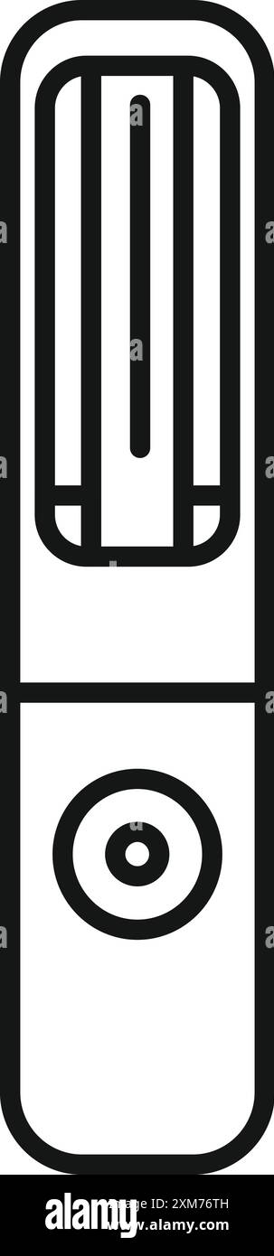 Uv sterilizer icon showing ultraviolet germicidal irradiation device cleaning with short ...