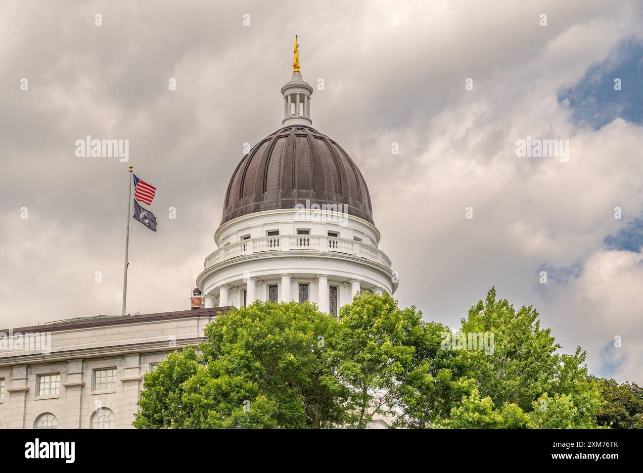 State Capitol Building in Augusta, Maine Stock Photo - Alamy