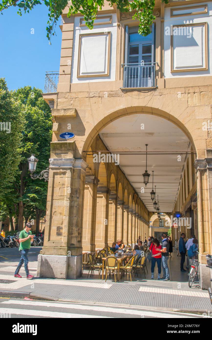 Legazpi street. San Sebastian, Spain Stock Photo - Alamy